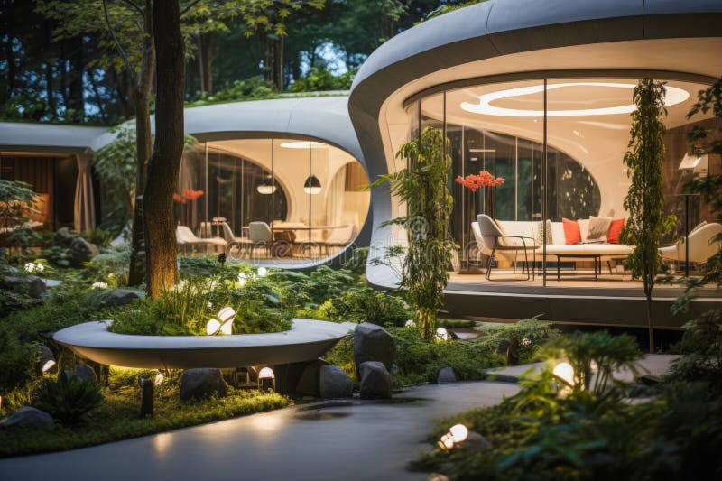 Futuristic Bathroom with a Smart Mirror Boasting Augmented Reality ...