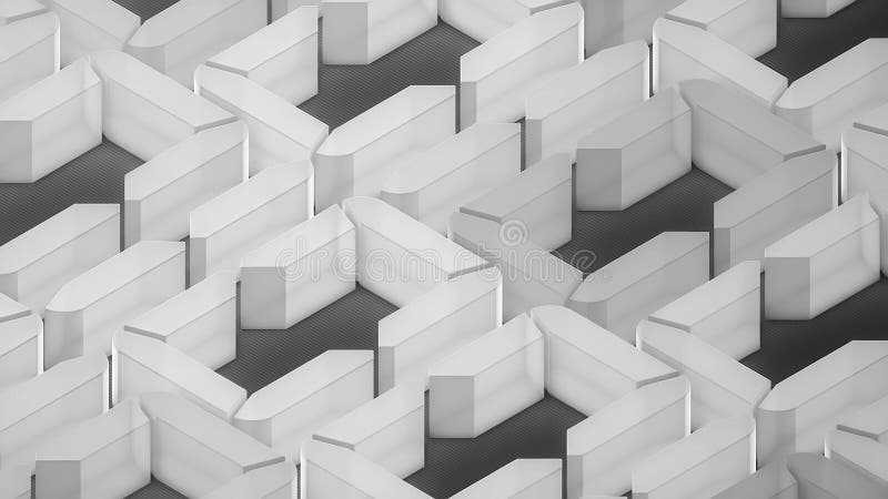 Futuristic 3D Binary Code Grid Animation in White Sci-Fi Loop, 4K ...