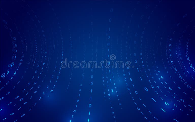Futuristic Binary Code Firewall Tech Concept Banner Design Stock Vector - Illustration of ...