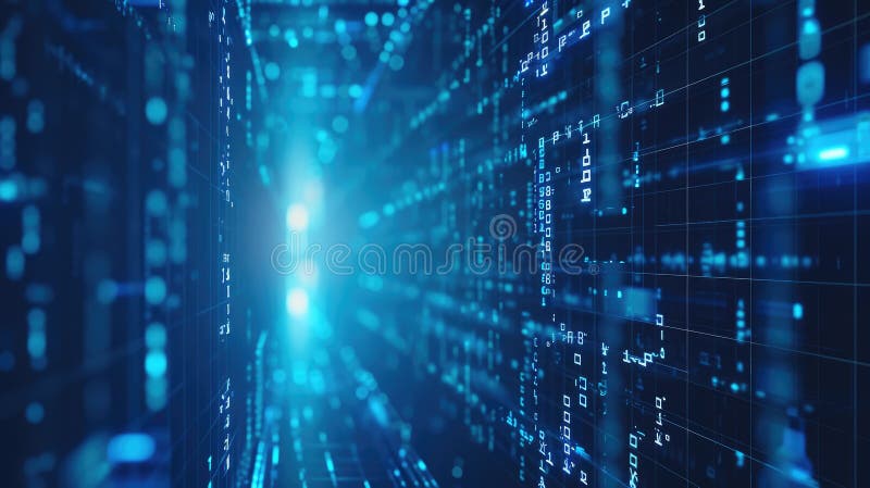 Futuristic Binary Code Frame for Tech Enthusiasts. Stock Illustration - Illustration of computer ...