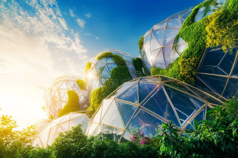 A Futuristic Bio Dome City, Where Nature and Technology Coexist in ...
