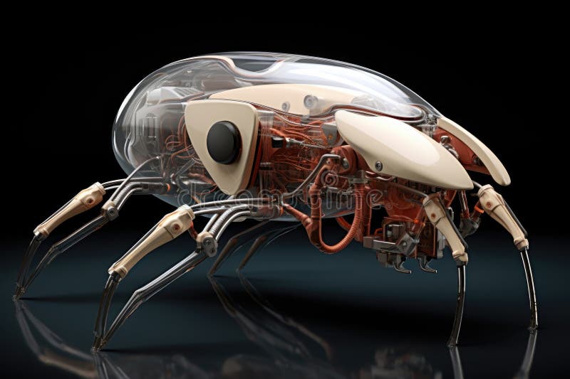 Futuristic Biohybrid Robot Design Concept Stock Image - Image of ...