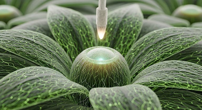 Futuristic Biomimicry: a Microscopic Probe Interacting with a Luminous ...