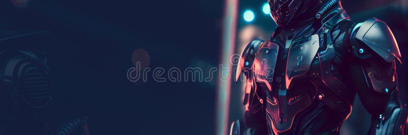 Futuristic Bionic Human Body Created with Generative Ai Stock ...