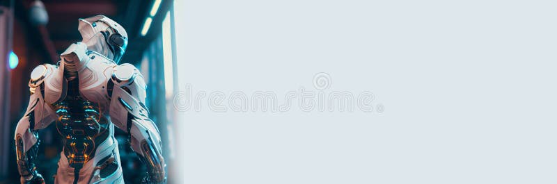 Futuristic Bionic Human Body Created with Generative Ai Stock ...