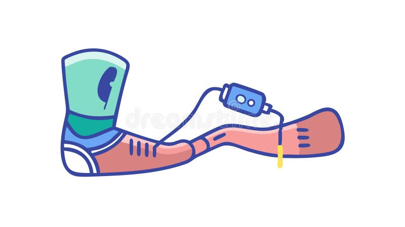 Futuristic Bionic Leg Prosthetic Technology, Vector Design Generative ...