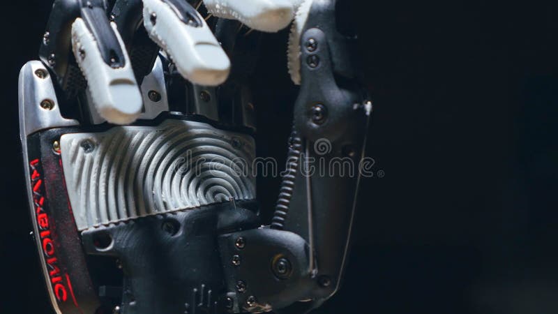 Futuristic Bionic Technology in Ourdays. Robotics Arm Printed on 3D ...