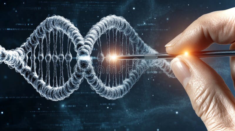 Futuristic Biotech Experiment Showcasing CRISPR Technology in Genetic ...