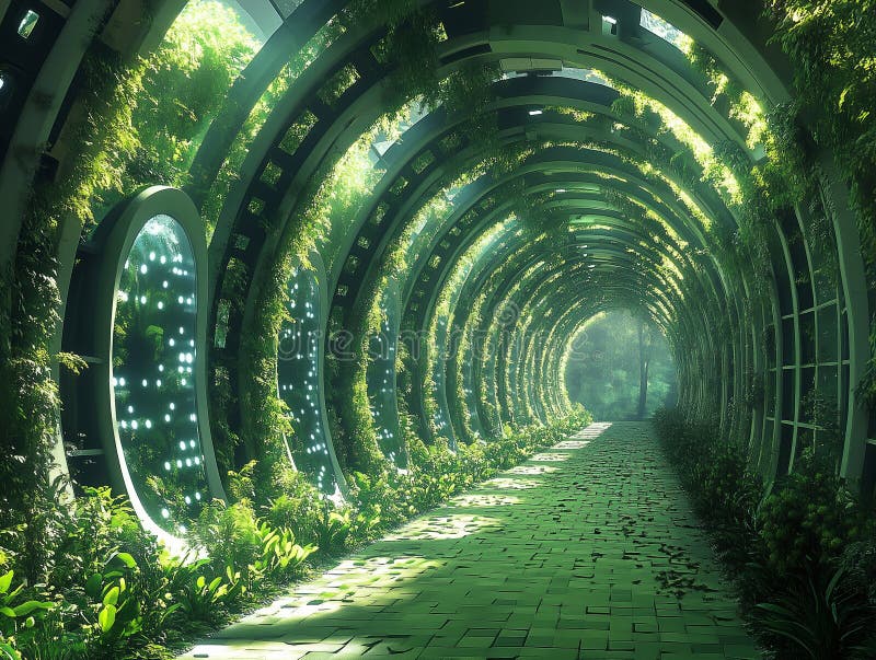 Futuristic Biotech Objects of the Future, Streamlined Shapes. Buildings ...