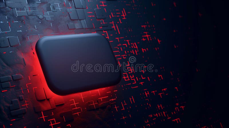 Futuristic Black Empty Key Button Template Stock Illustration ...