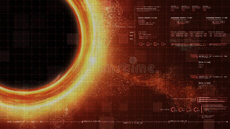 Black Hole In A Computer Screen