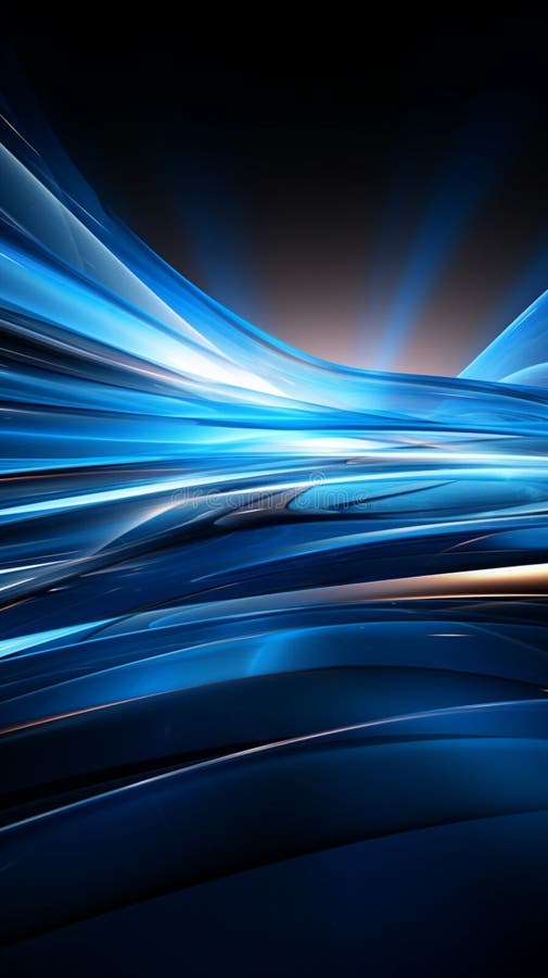 Futuristic Blend Gradient Blue Infuses Abstract Tech Backdrop with ...