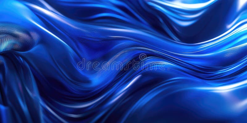 Futuristic Blue Digital Data Stream, Neon Data Flow, High-Tech Network ...