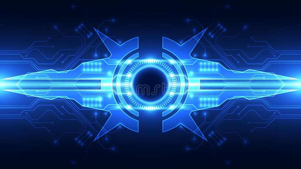 Futuristic Cyber Technology Interface Stock Illustrations – 125,531 ...