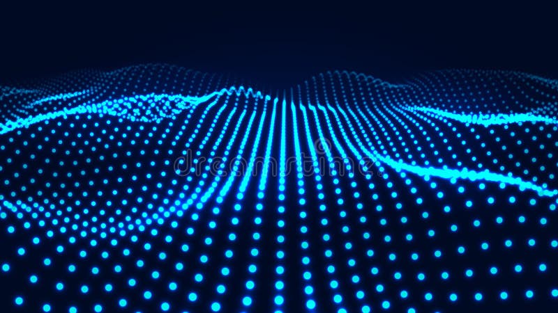 Futuristic Blue Dots Background with a Dynamic Wave. Digital Technology ... Futuristic Blue Dots Background with a Dynamic Wave. Digital Technology ...