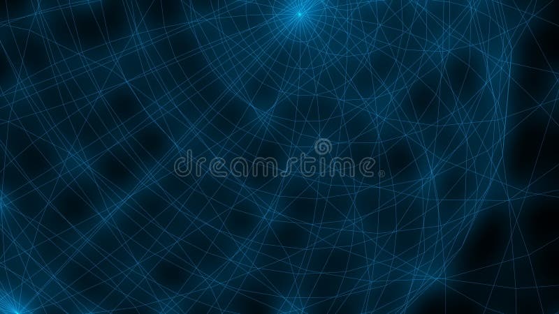 Futuristic Blue Globe Matrix Floating in Space Abstract Stock Photo ...