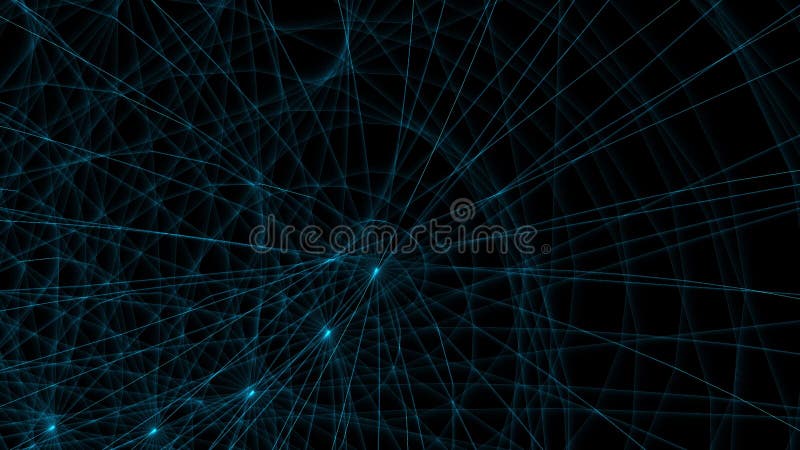 Futuristic Blue Grid Floats in Space Animation Stock Video - Video of ...