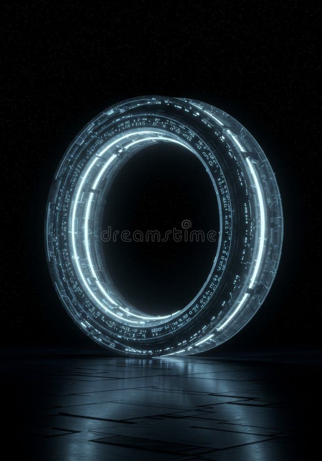 Futuristic Blue Neon Ring Stock Illustrations – 14,980 Futuristic Blue ...