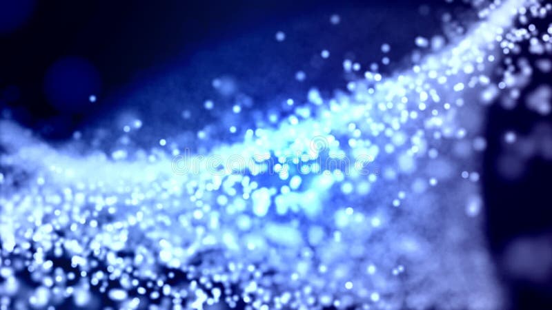 Abstract Blue Particles Background. Abstract Fluid Particles. Particles ...