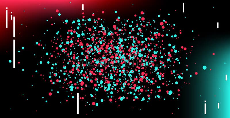 Futuristic Blue Red Gradient Vector Black Background Contrast Color ...