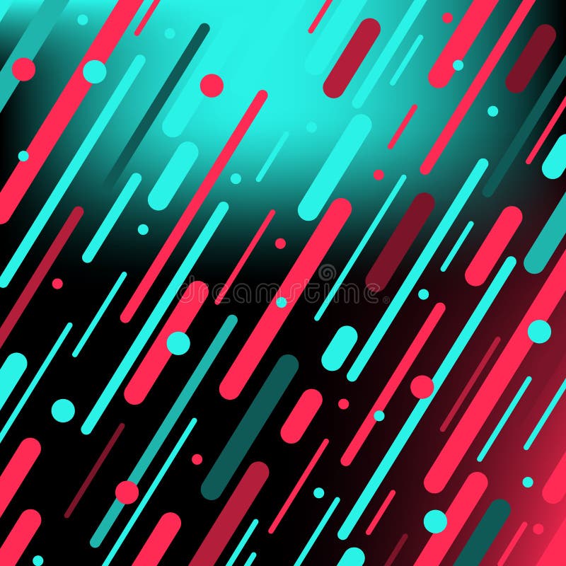 Futuristic Blue Red Gradient Vector Black Background Pattern ...
