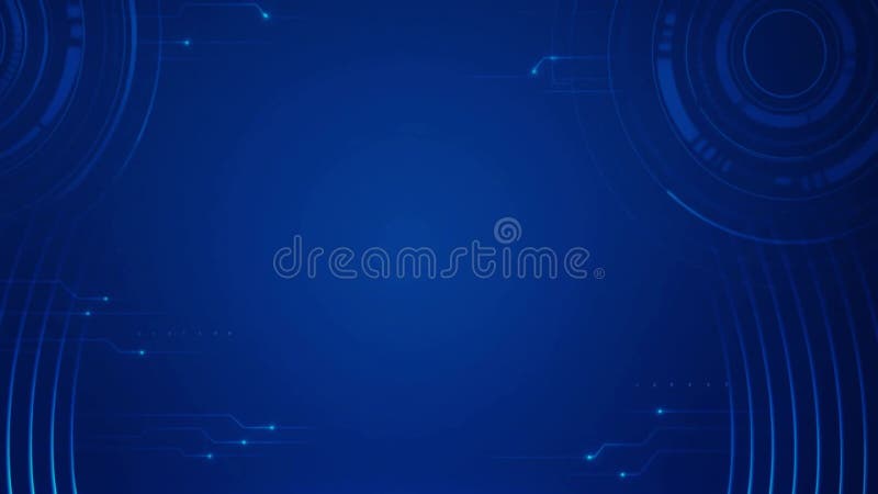 Futuristic Blue Tech Interface Animated Background Stock Video - Video ...
