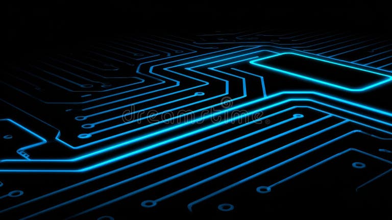 Futuristic Blue Technology Concepts are Commonly Found in Vibrant ...