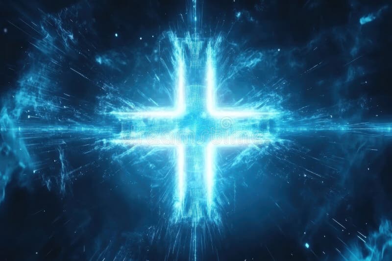 Futuristic Blue and White Abstract Design Featuring Glowing Waveforms ...