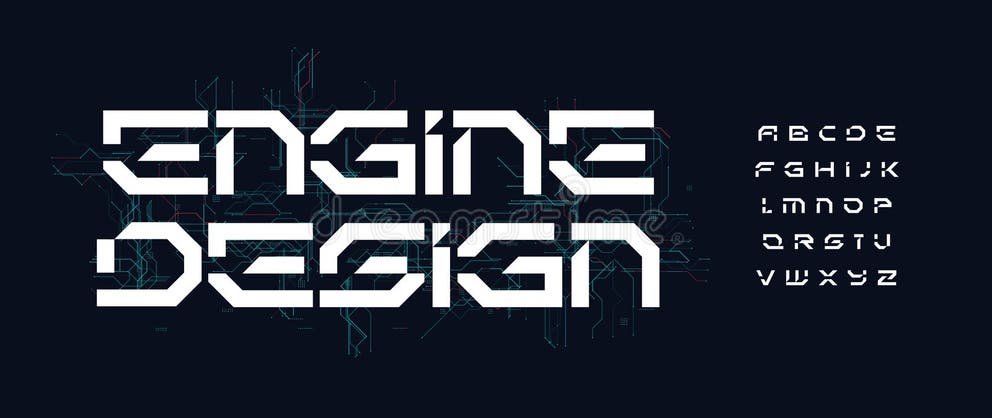 Geometric Square Font Stock Illustrations – 72,706 Geometric Square ...