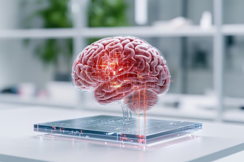 Futuristic Brain Research Lab with Neural AI and Machine Learning ...