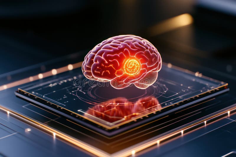 Futuristic Brain Research Lab with Neural AI and Machine Learning ...