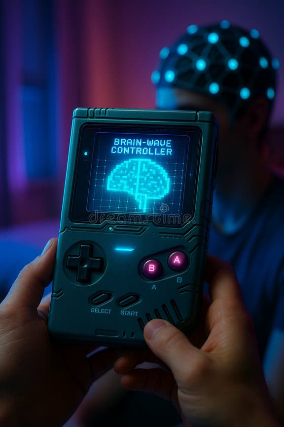 Futuristic Brain Wave Controller Device Stock Illustrations – 2 ...