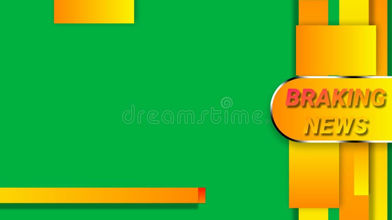 Futuristic Breaking News Green Screen Stock Illustration - Illustration ...