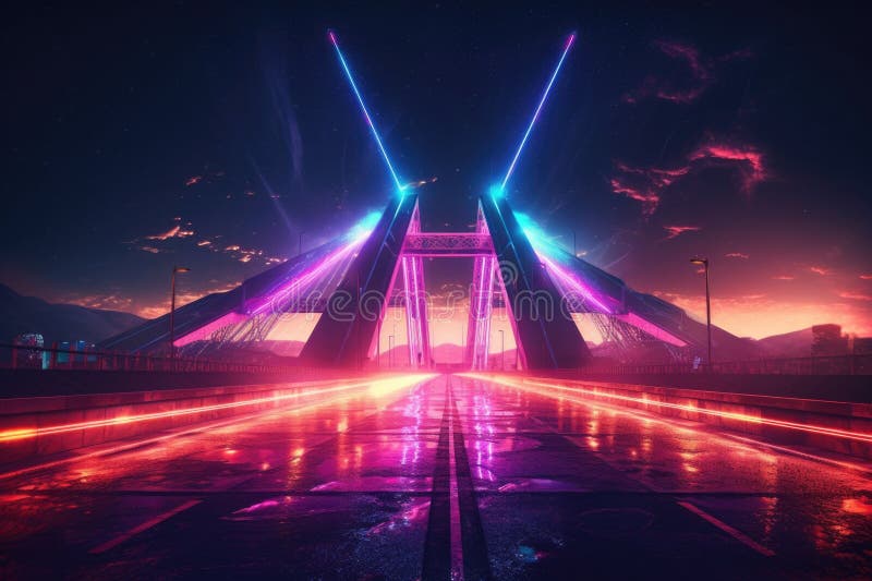 Futuristic Bridge Stock Illustrations – 7,592 Futuristic Bridge Stock ...