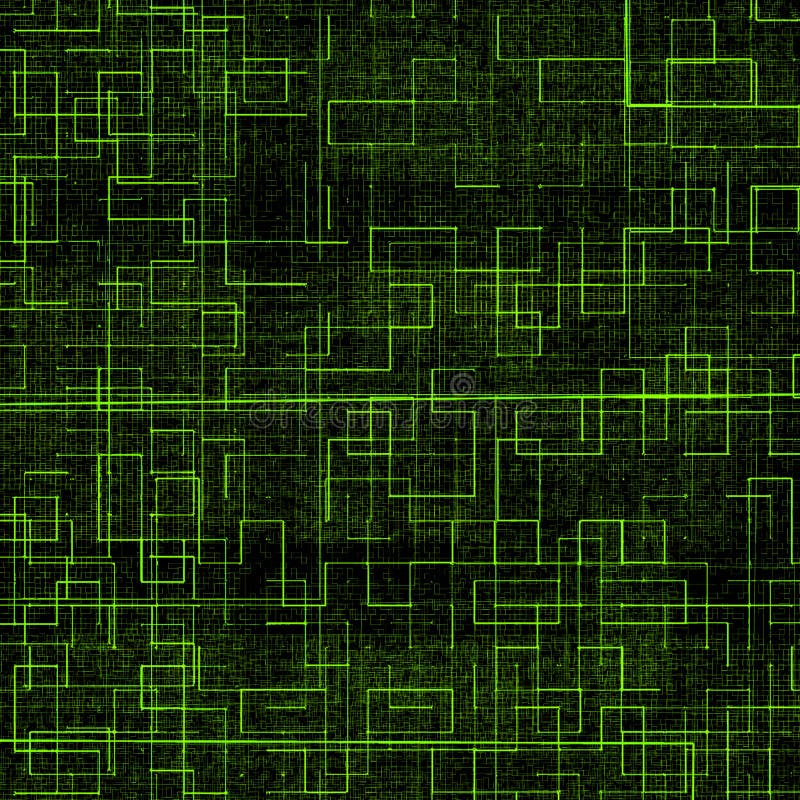 Futuristic Bright Green Technology Background Stock Illustration ...