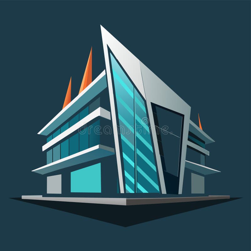 A Futuristic Building with Asymmetrical Windows Showcasing ...