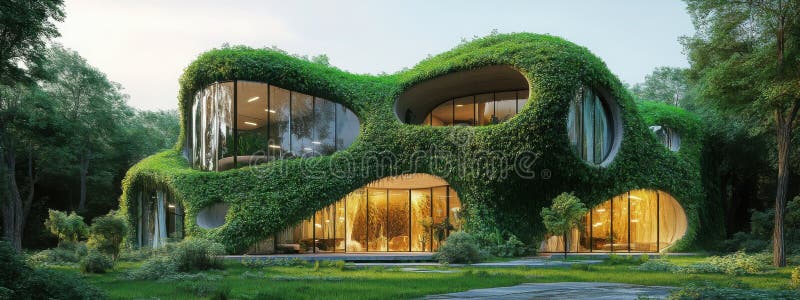 Futuristic Building Design Blends Organic Shapes with Sustainable ...