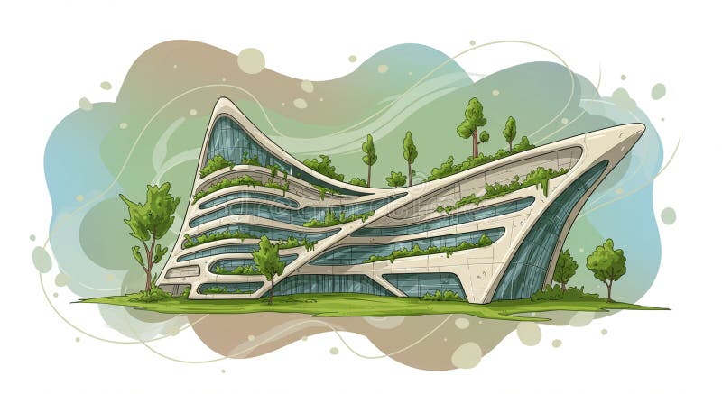 Curvilinear Structure Stock Illustrations – 814 Curvilinear Structure ...