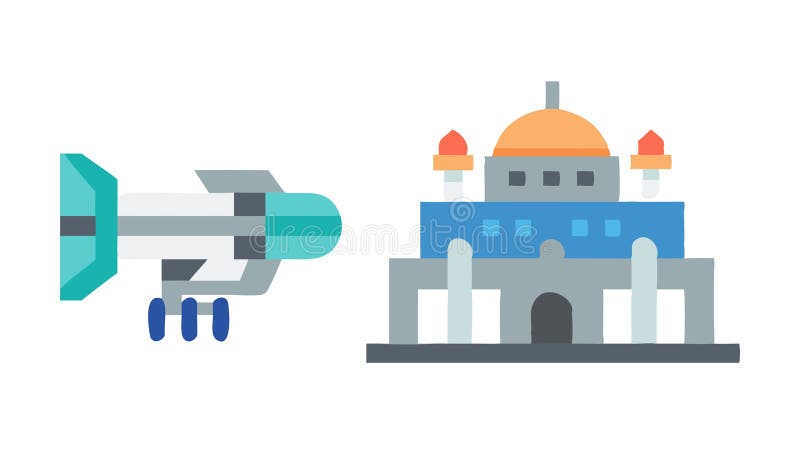 Futuristic Building with Dome, Modern Architectural Marvel, Smart City ...