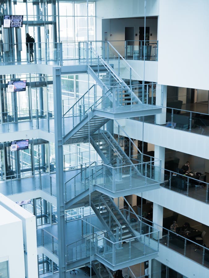 Futuristic Interior of Modern Office Building ITU University Editorial ...
