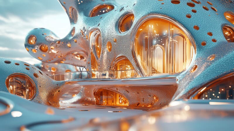 "INNOVATIVE FUTURISTIC BUILDING with a FLUID DESIGN, CONSTRUCTED from a ...