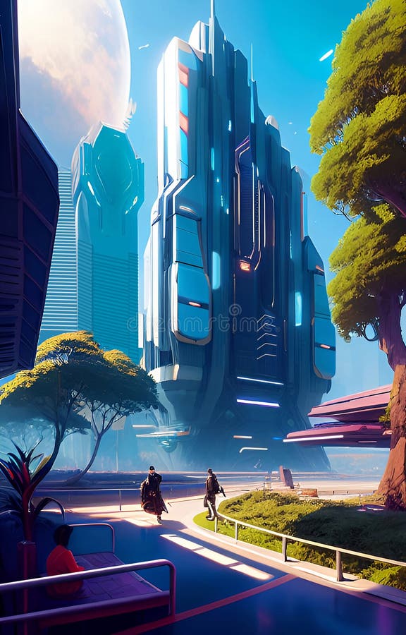 Futuristic Buildings and Advanced, Modern City Architecture of the ...