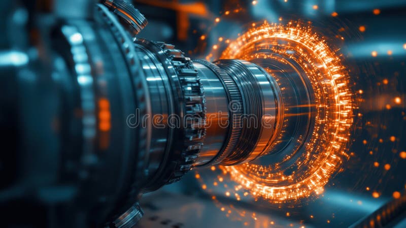 Futuristic Camera Lens with Glowing Digital Effects and Intricate ...