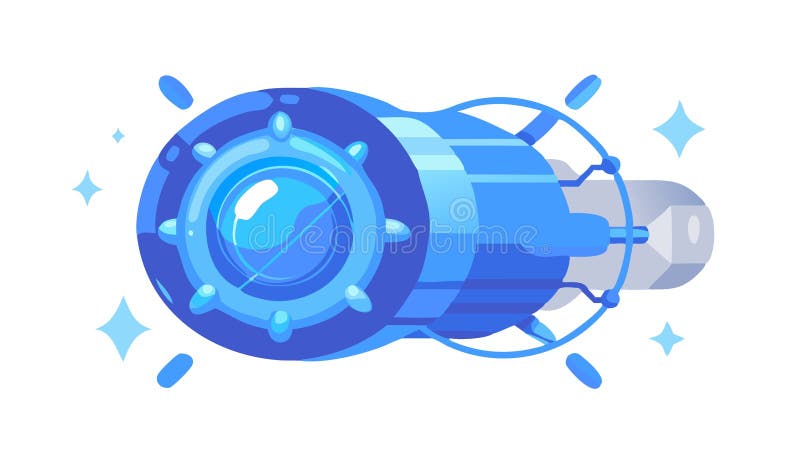 Futuristic Capsule. Advanced Technology. Space Travel Device, Vector ...