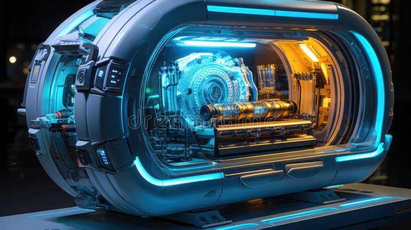 Futuristic Capsule: Intricate MRI Technology. Created with Generative ...