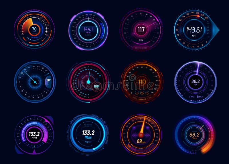 Hud Arrows, Futuristic Navigation Sci Fi Pointers Stock Vector ...