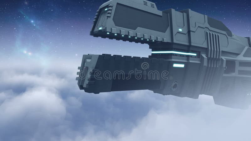 Futuristic Prison Space Station