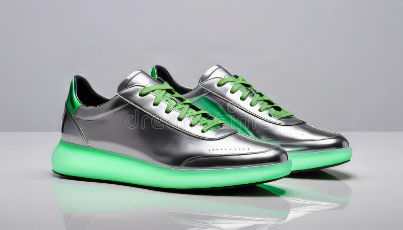 Futuristic Casual Shoe Design with Future Technology with Cyberpunk ...