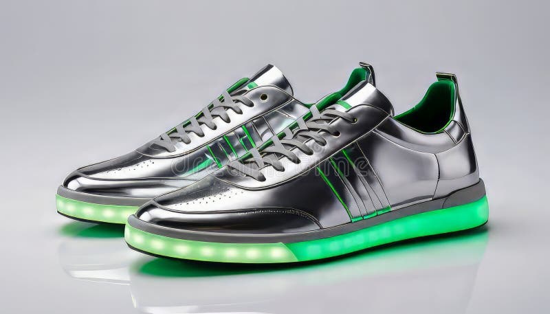 Futuristic Casual Shoe Design with Future Technology with Cyberpunk ...