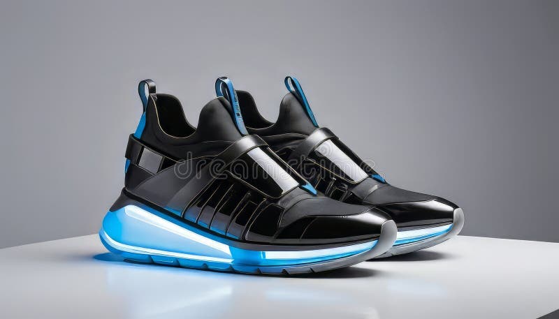 Futuristic Casual Shoe Design with Future Technology with Cyberpunk ...